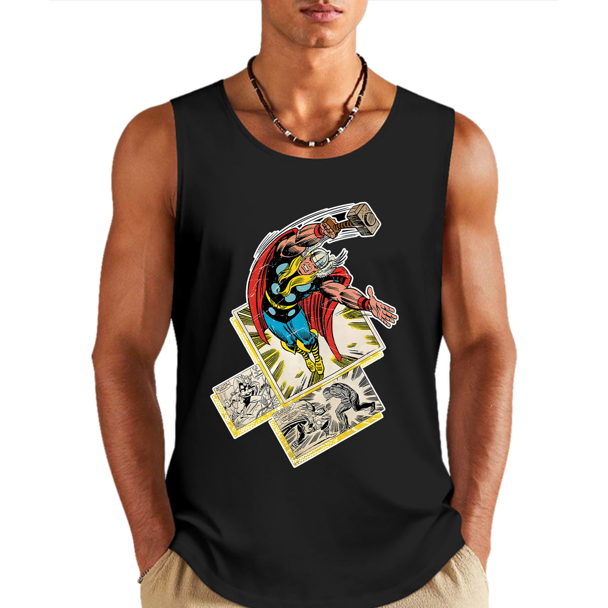 (Local Warehouse) Marvel Avengers Graphic Tank Top - Superhero Crew ...