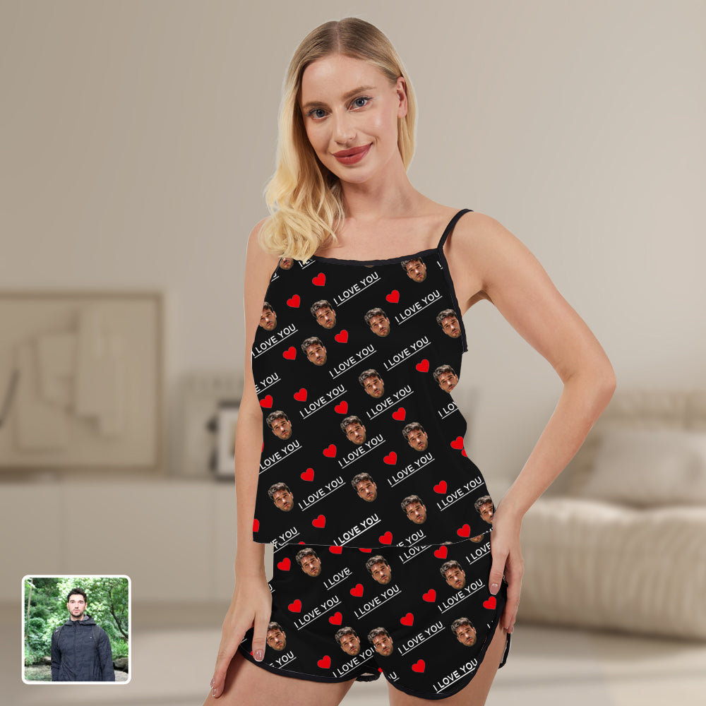 4FunGift® Customized Lover Avatar Pajamas Set I LOVE YOU