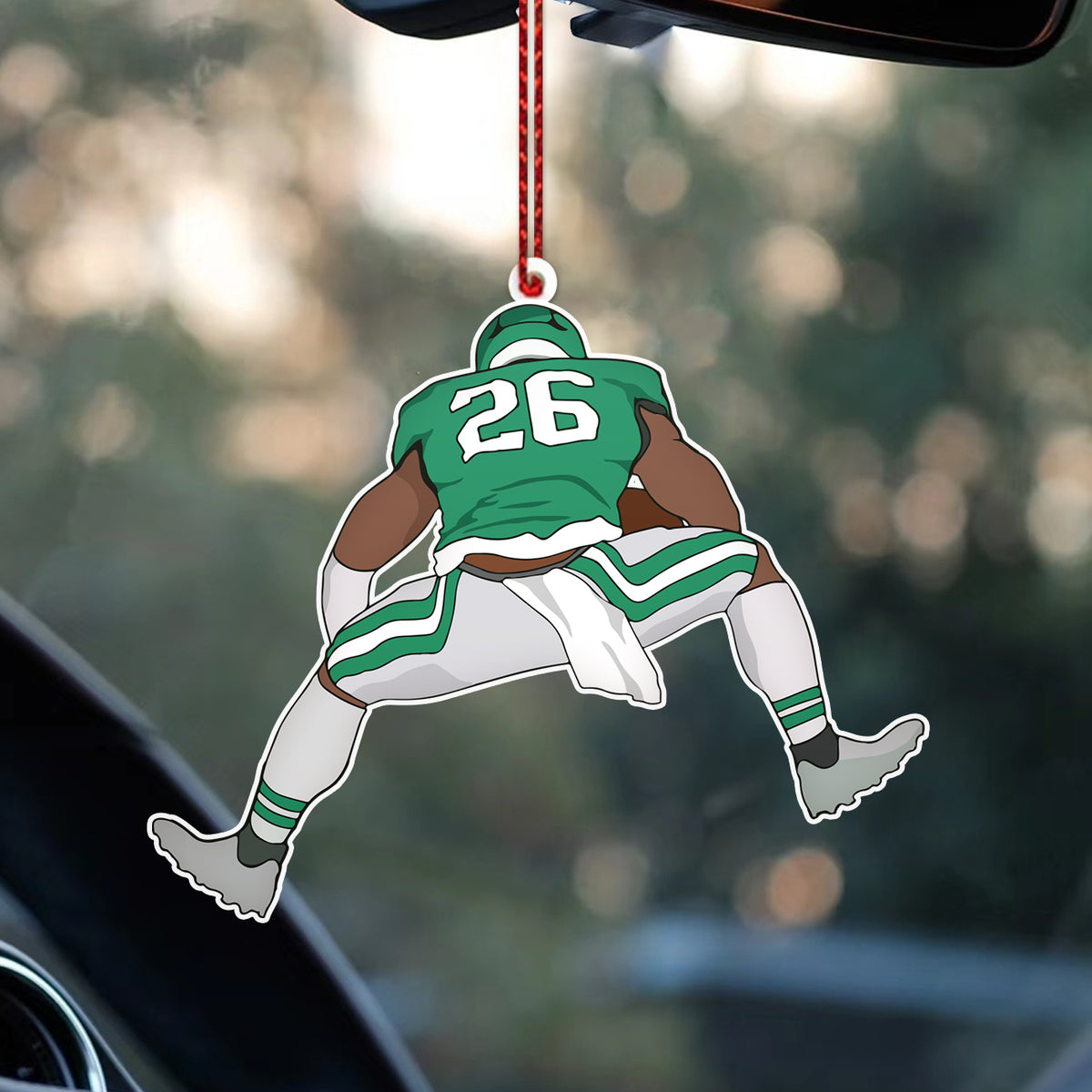 Saquon Barkley Hurdle Backwards Pose Acrylic Hang Ornament Touchdown C ...