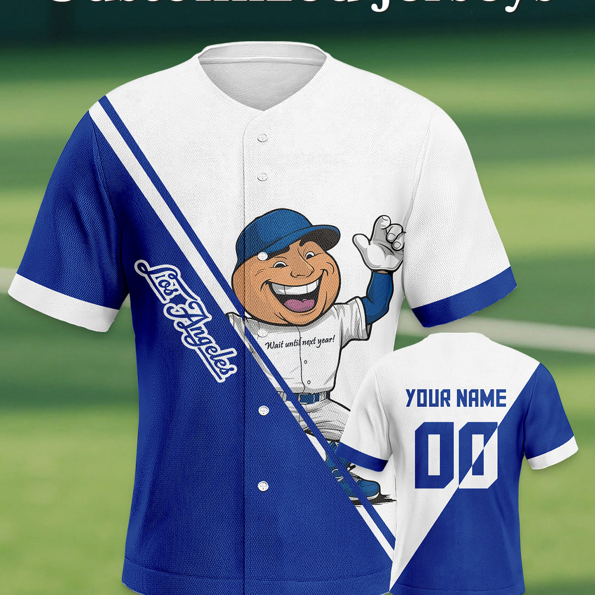 Los Angeles Dodgers Legend Jersey - Custom Name & Number Dodger Blue/W ...