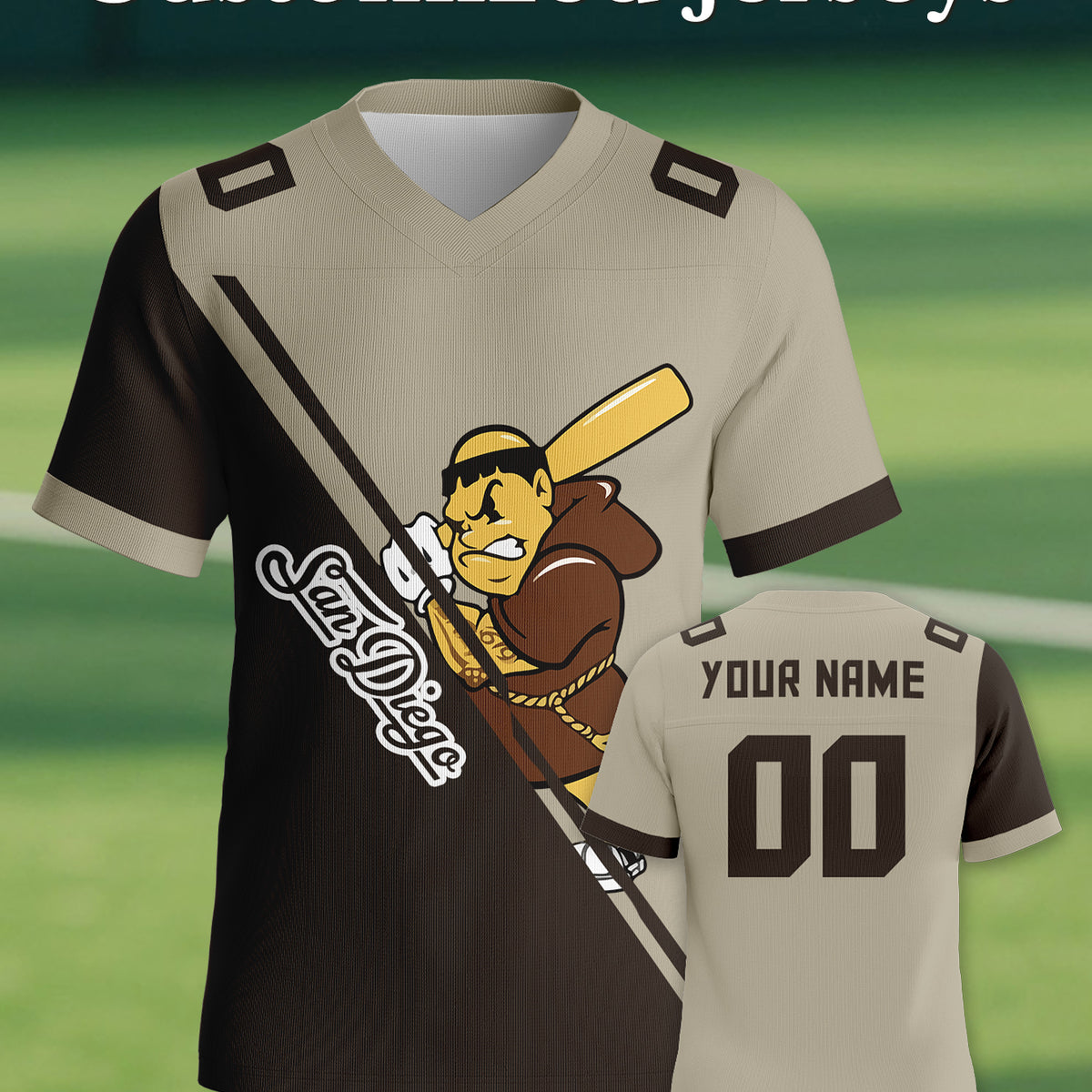 San Diego Padres Friar Spirit Football Uniform - Personalized Custom N ...