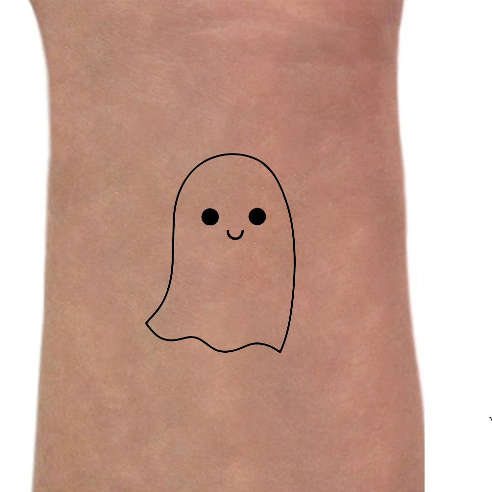 Cute Ghost Tattoo Stickers Halloween Decoration – 4FunGift