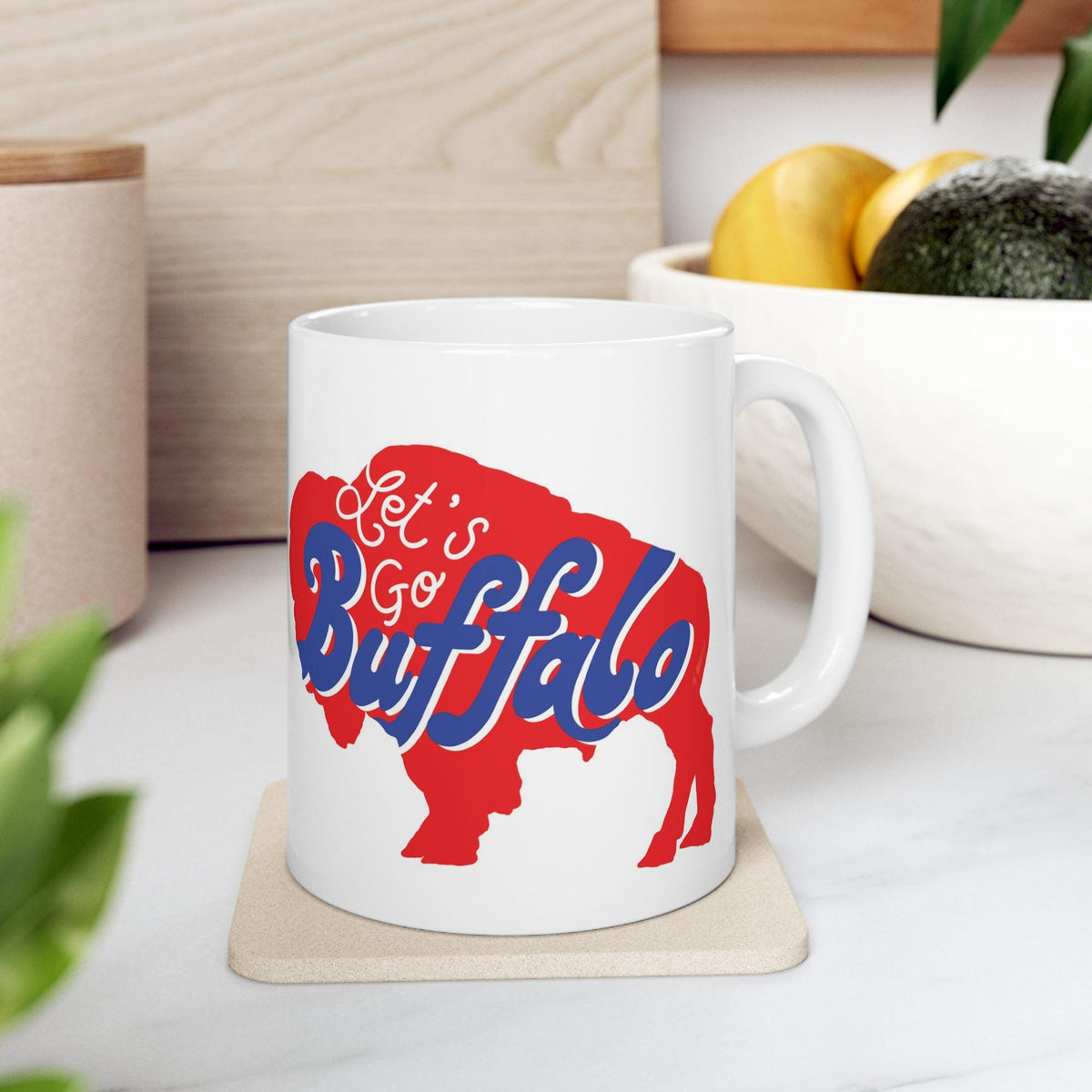 Buffalo Ceramic Mug Let's Go Buffalo Perfect for Bills Fans Game Day C ...
