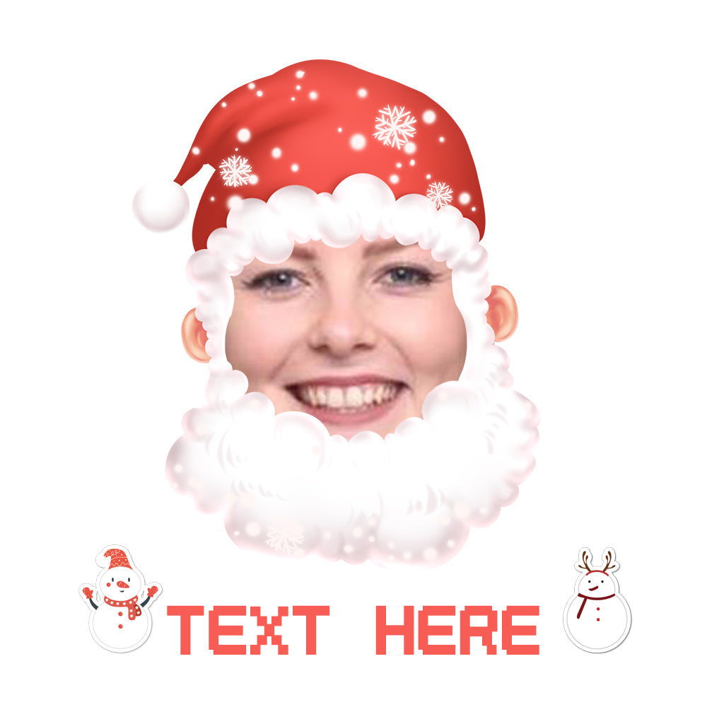 Custom Face Tattoos Christmas Santa Claus Party Tattoos – 4FunGift